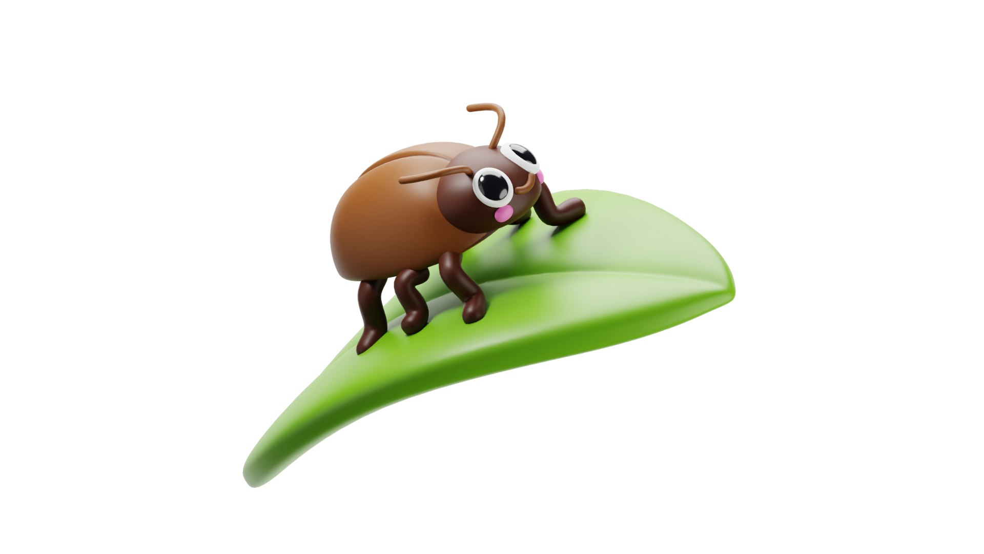 3D Beetles In Leaf - TurboSquid 2315504