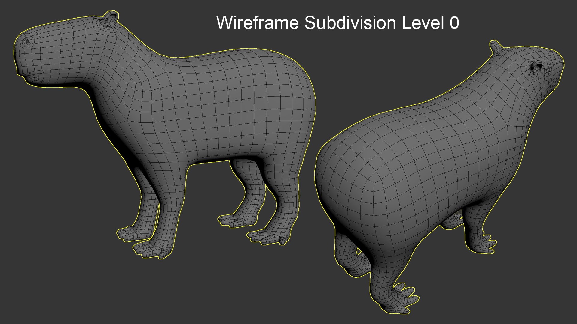 3D Capybara Model - TurboSquid 2073535