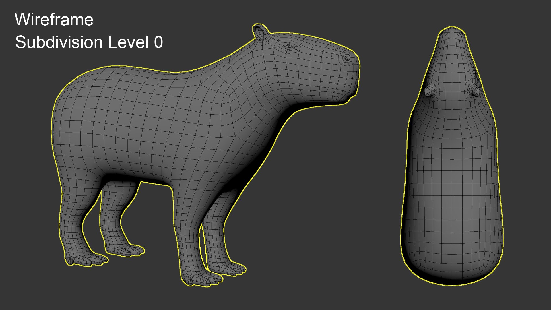 3D Capybara Model - TurboSquid 2073535