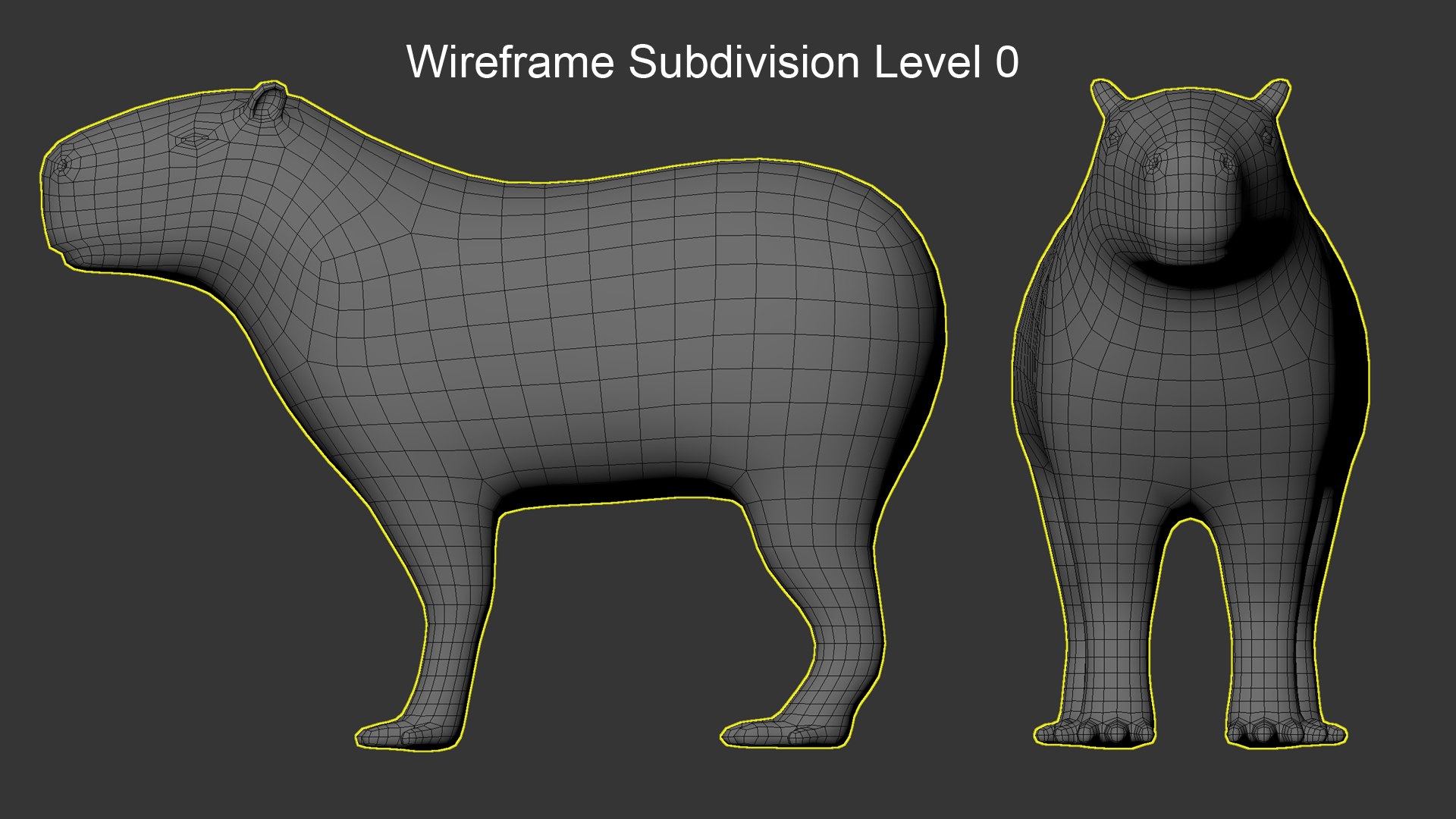 3D Capybara Model - TurboSquid 2073535