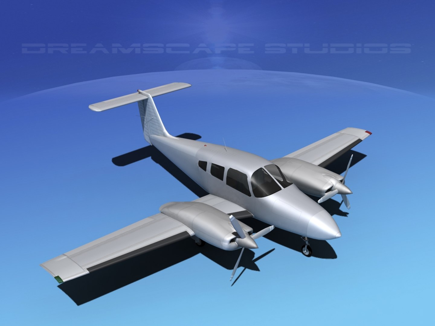 Piper Seminole Pa-44-180 3d Model