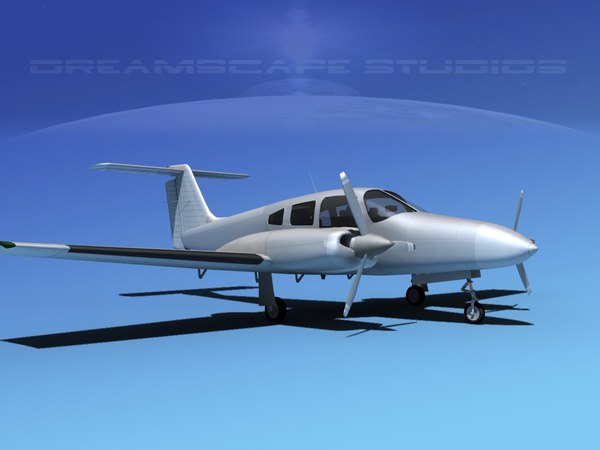 piper seminole pa-44-180 3d model