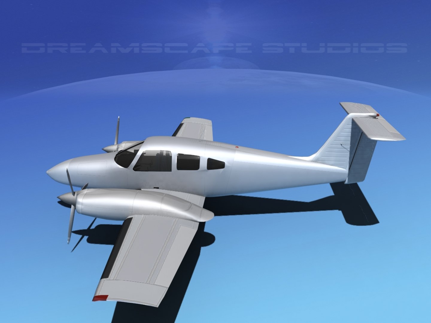 Piper Seminole Pa-44-180 3d Model
