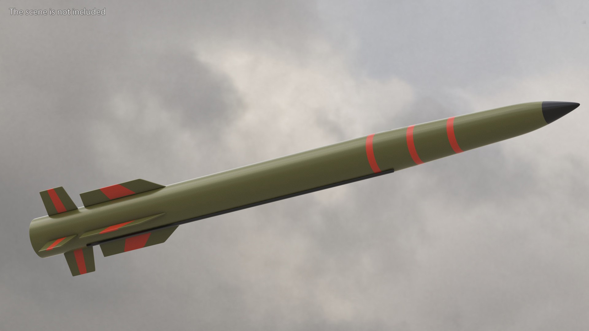 Antiaircraft Guided Missile 3D Model - TurboSquid 2340792