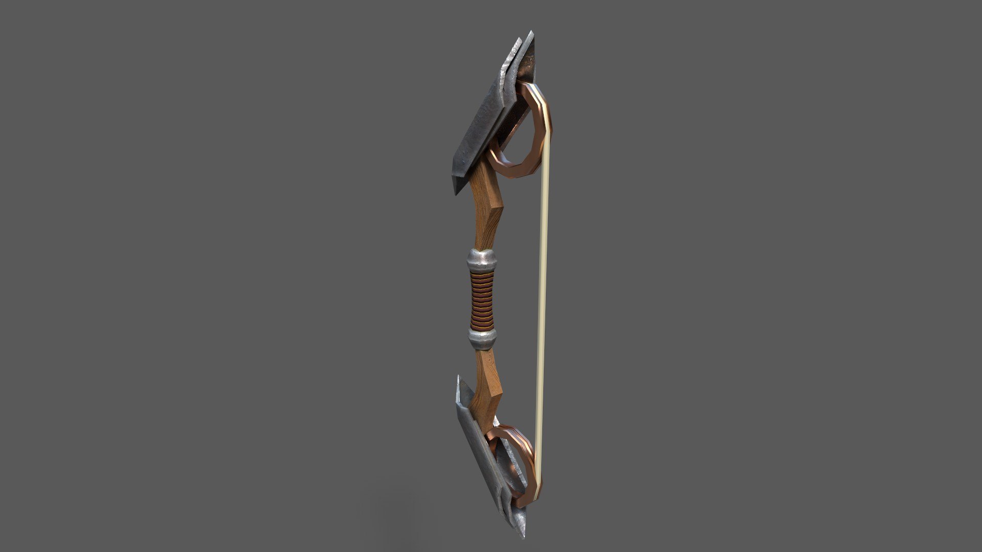 Game Ready Low Poly Fantasy Compound Bow Model - TurboSquid 1851260