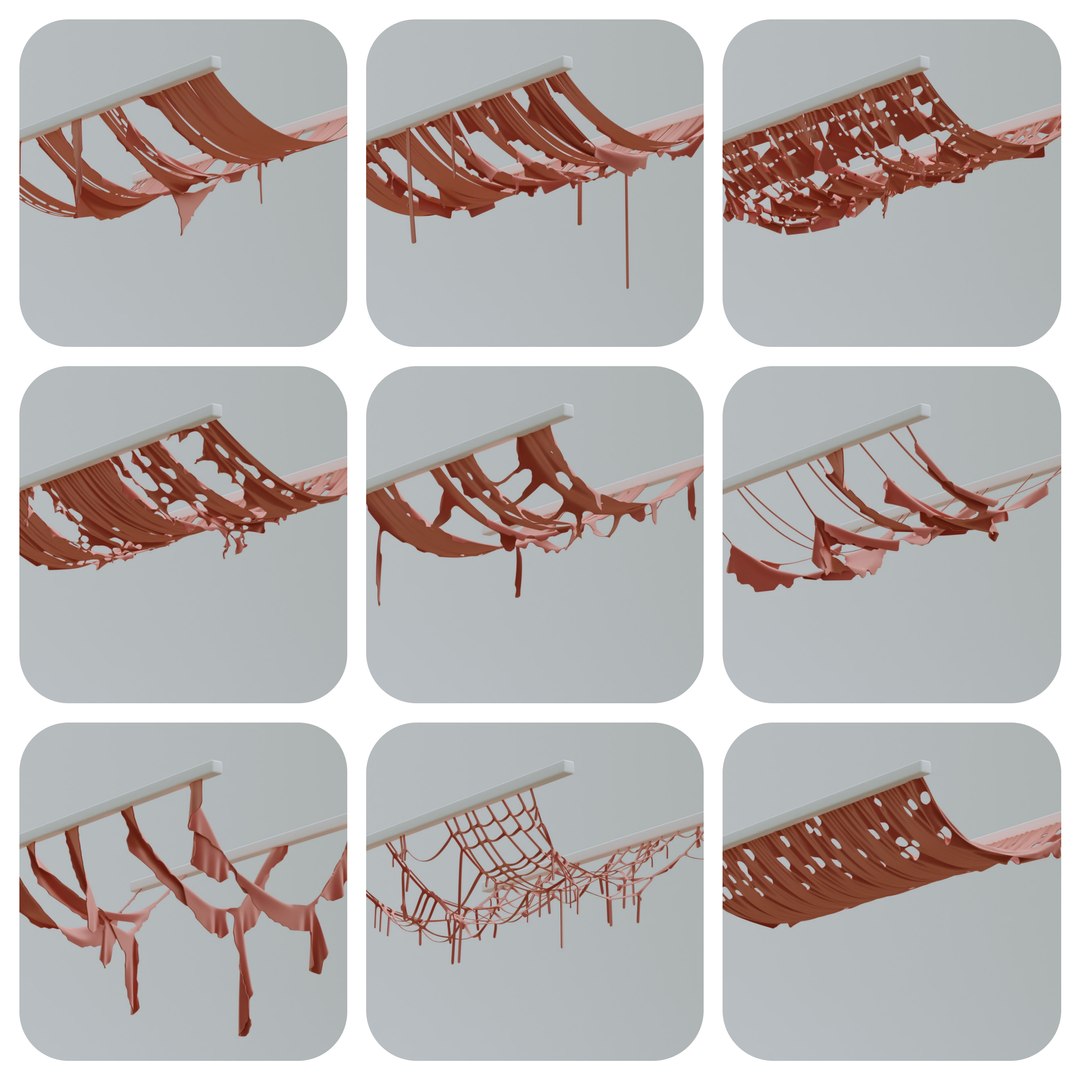 Ragged Canopy 3D Model - TurboSquid 1958774