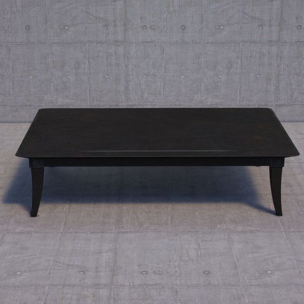3d model restoration hardware klismos coffee table