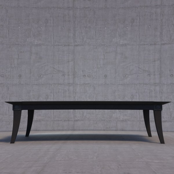 3d model restoration hardware klismos coffee table