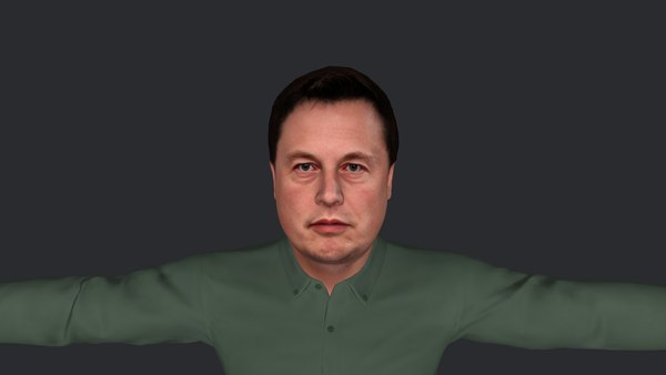 modelo 3d Elon Musk V2 Personaje 3D hiperrealista de cuerpo completo y ...