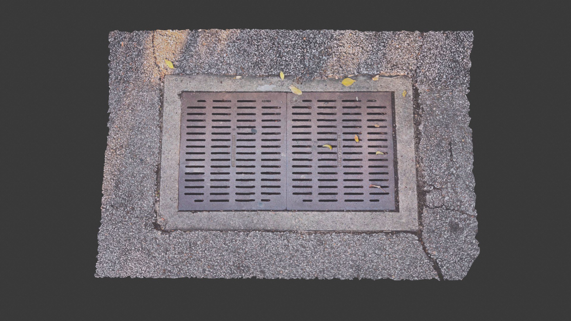 3D set road curb hatches grille 3D model - TurboSquid 2158098