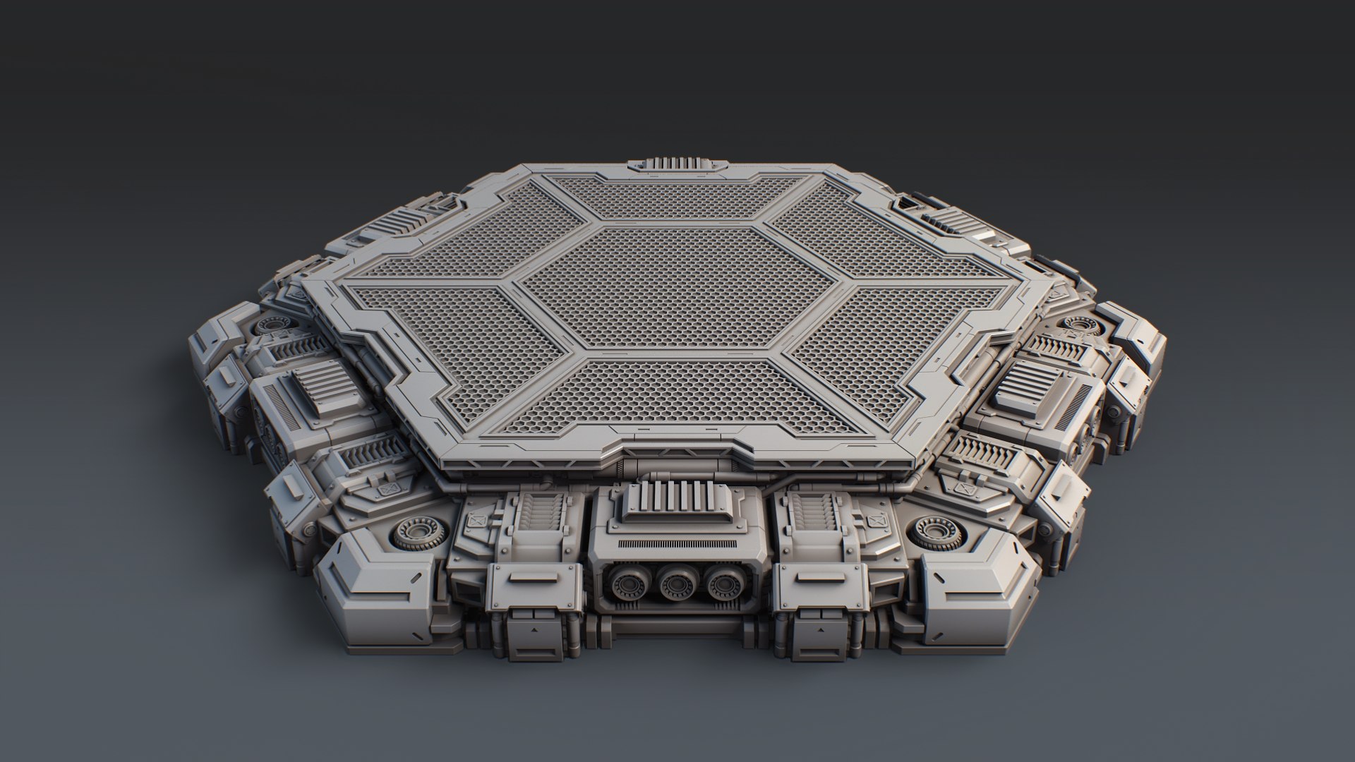 Sci-Fi Mecha Platform Kit Vol 01 3D Model - TurboSquid 2073706