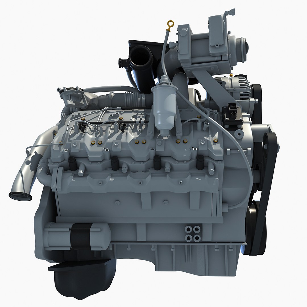 3d Duramax Diesel V8 Turbo Engine