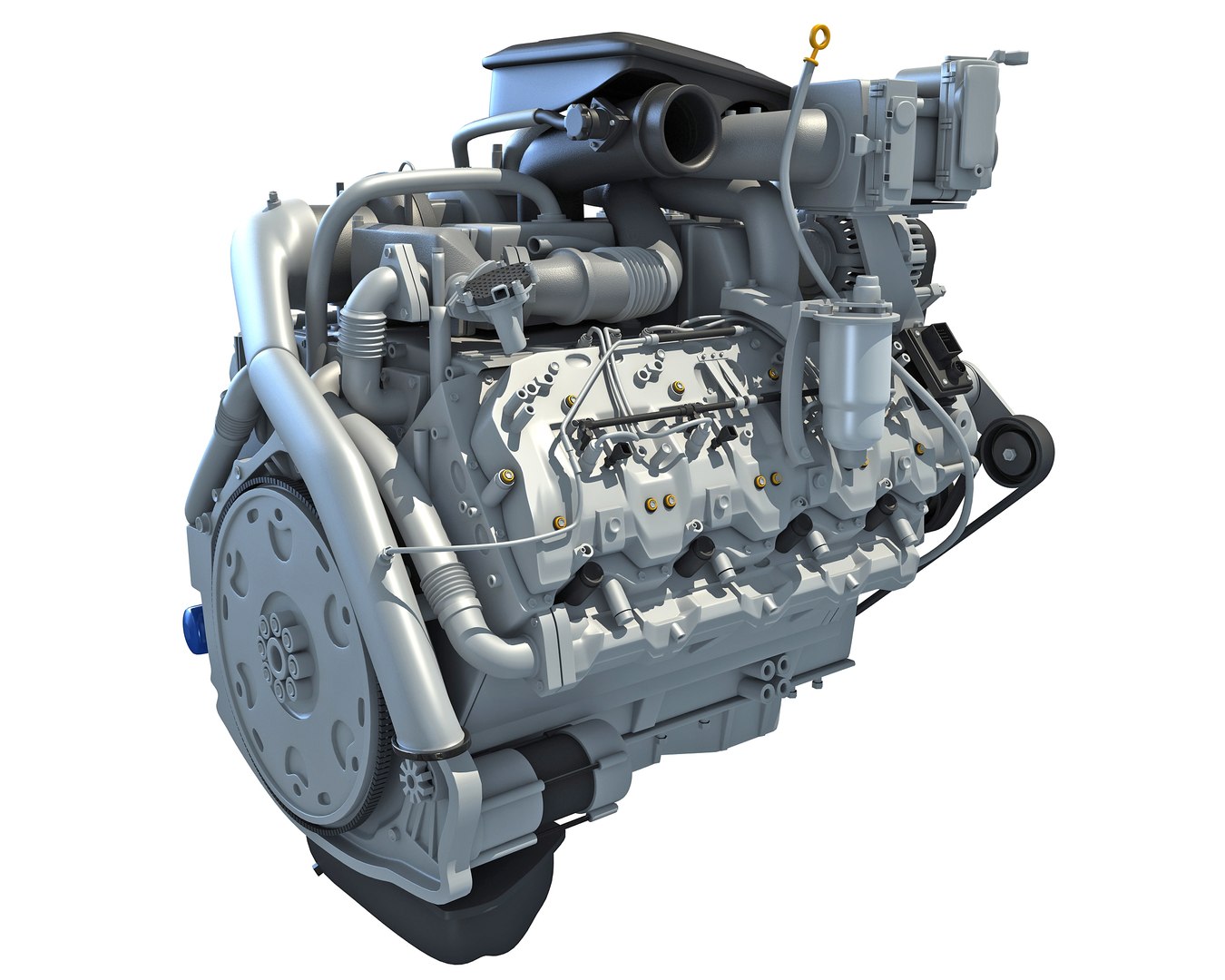 3d Duramax Diesel V8 Turbo Engine