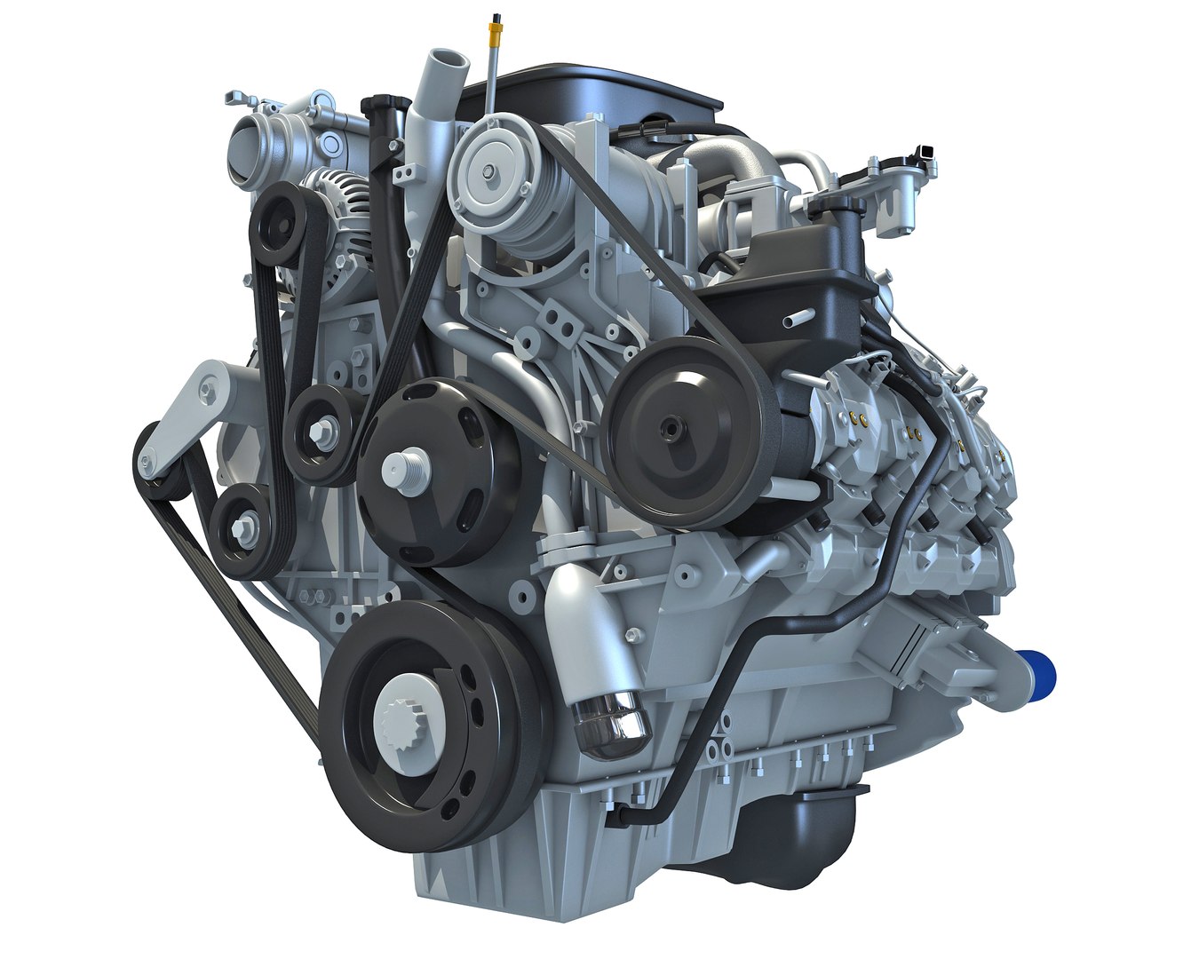 3d Duramax Diesel V8 Turbo Engine