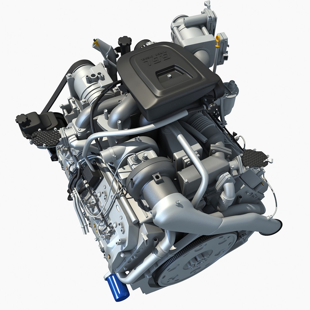 3d Duramax Diesel V8 Turbo Engine