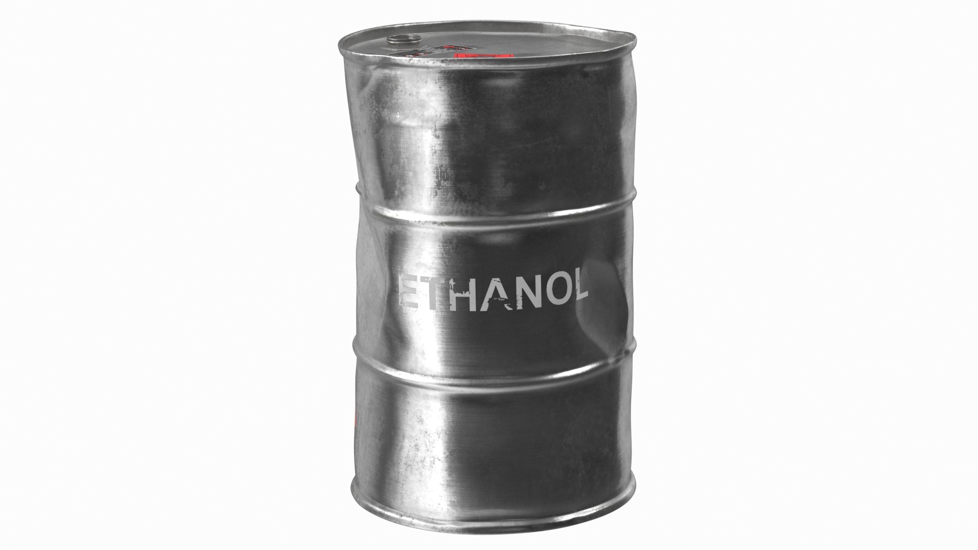 Old Ethanol Metal Barrel 3D - TurboSquid 1702982