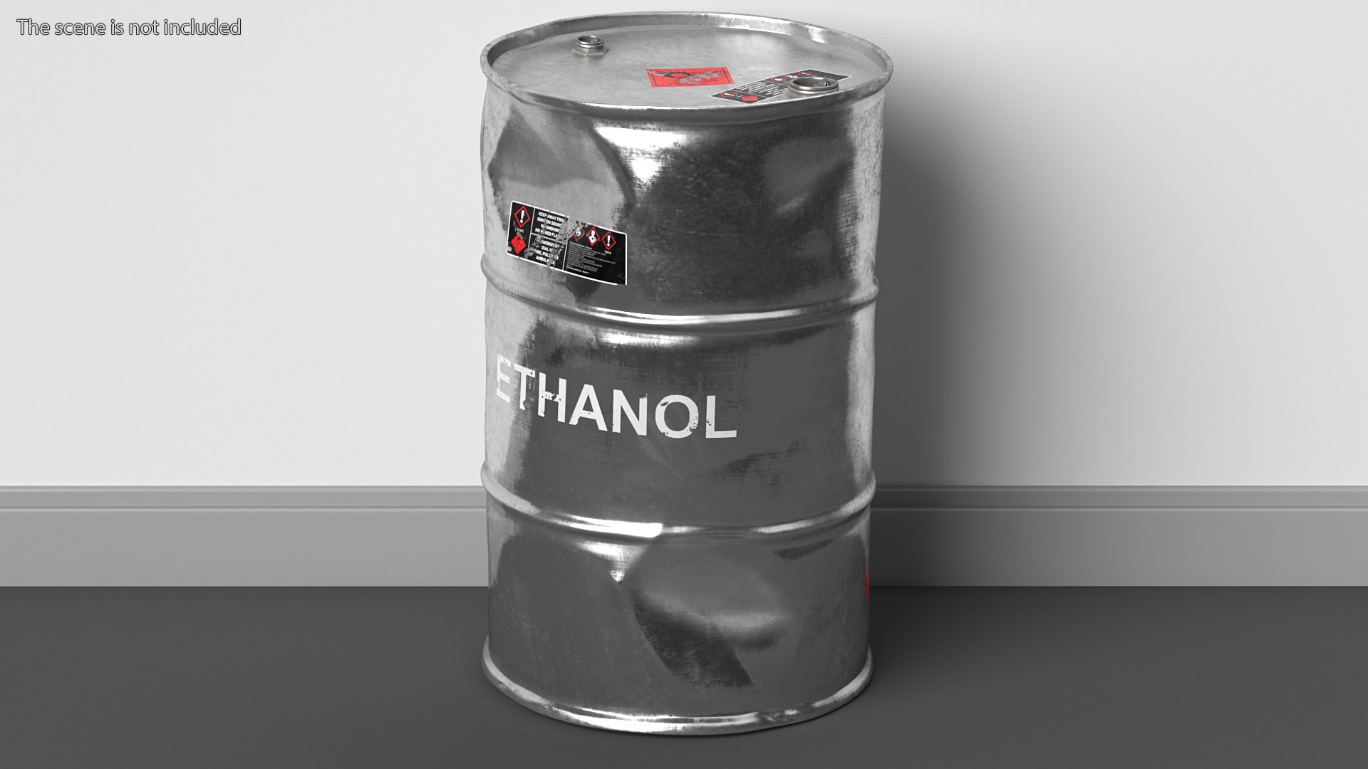 Old Ethanol Metal Barrel 3D - TurboSquid 1702982
