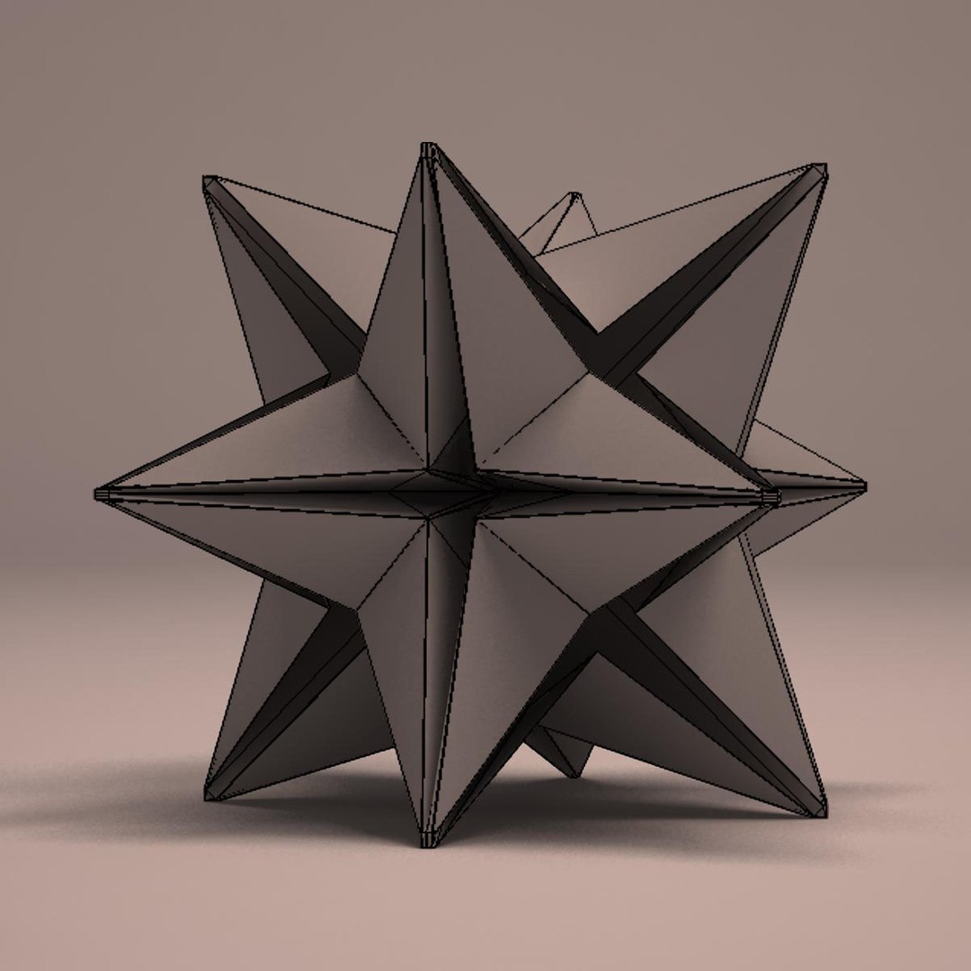 Origami Star 3d Max