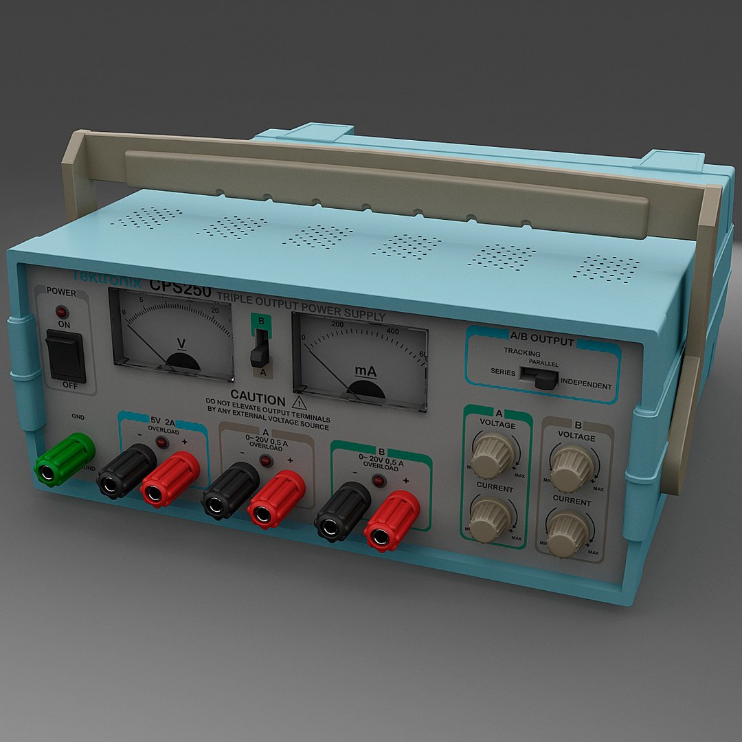 3d model digital multimeter tektronix cps250