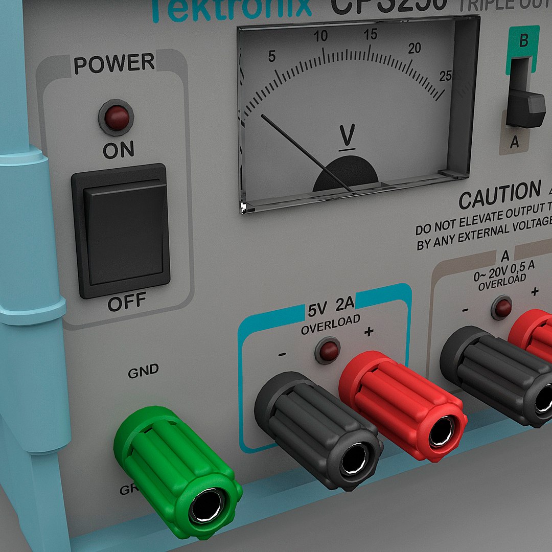 3d Model Digital Multimeter Tektronix Cps250
