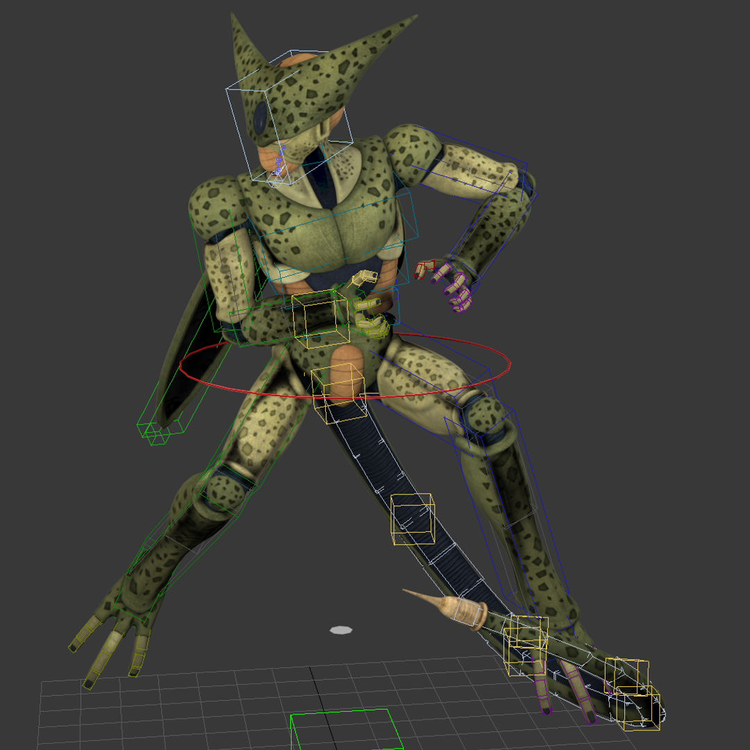 dragon ball cell rigged max