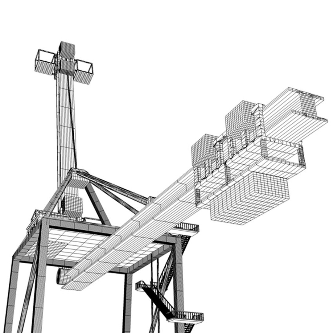 Crane Dockside 3d Model
