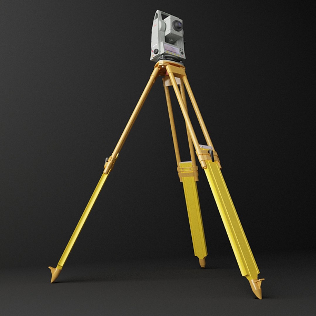 3d Leica Tc 407 Level Model