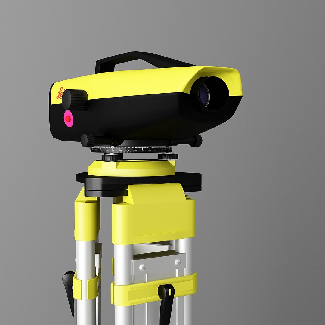 3d Leica Tc 407 Level Model