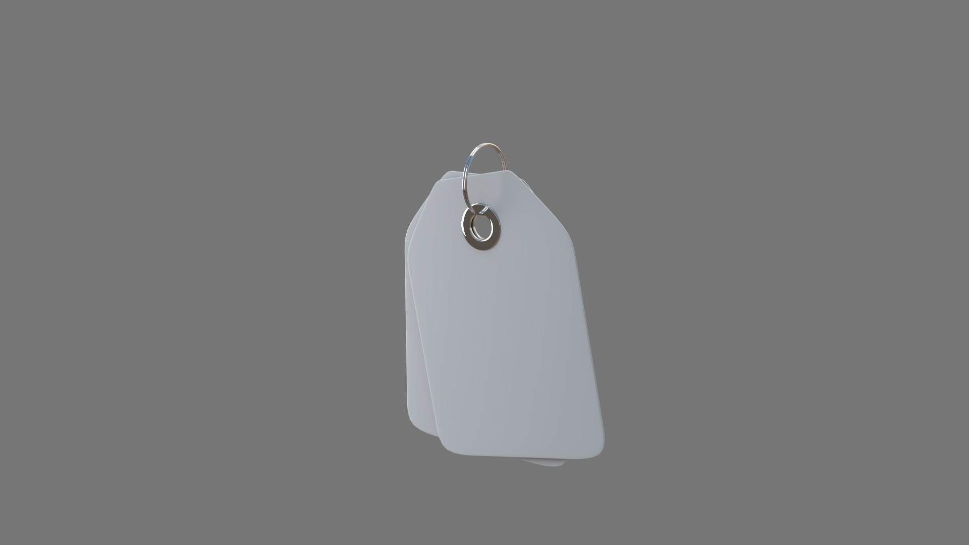 3D Price Tags Double White - TurboSquid 2347004