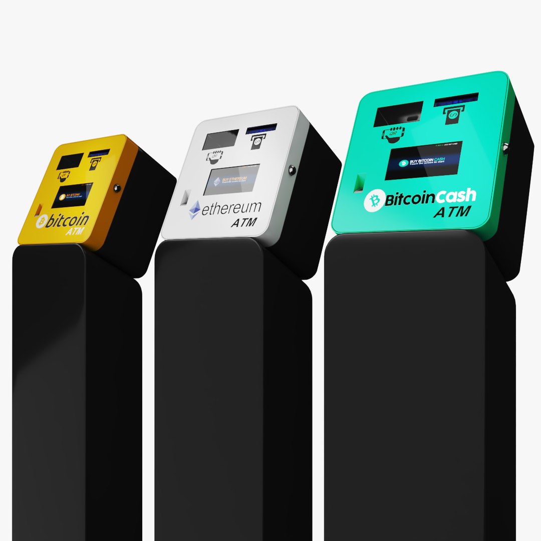 BTC ETH BTH ATM Cryptocurrency ATM Model - TurboSquid 1768929