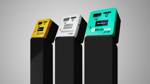 BTC ETH BTH ATM Cryptocurrency ATM model - TurboSquid 1768929