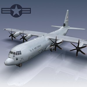 hercules c-130j c-130 3d model