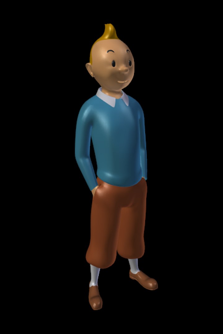 3d model tintin