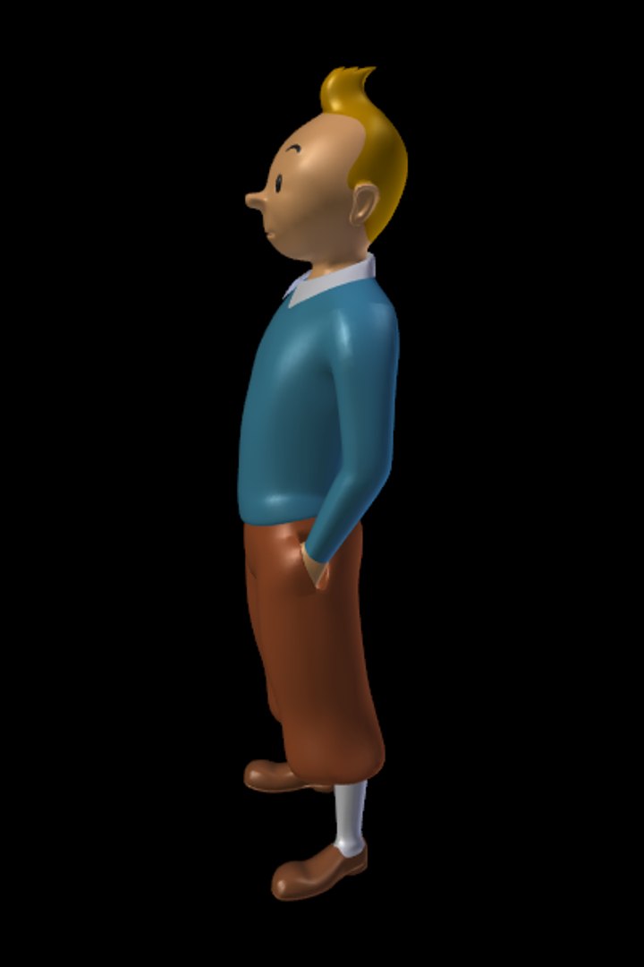 3d model tintin