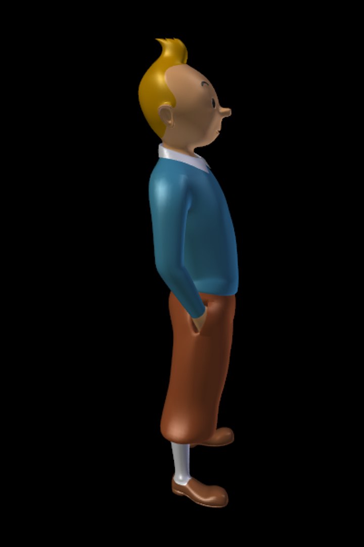 3d model tintin