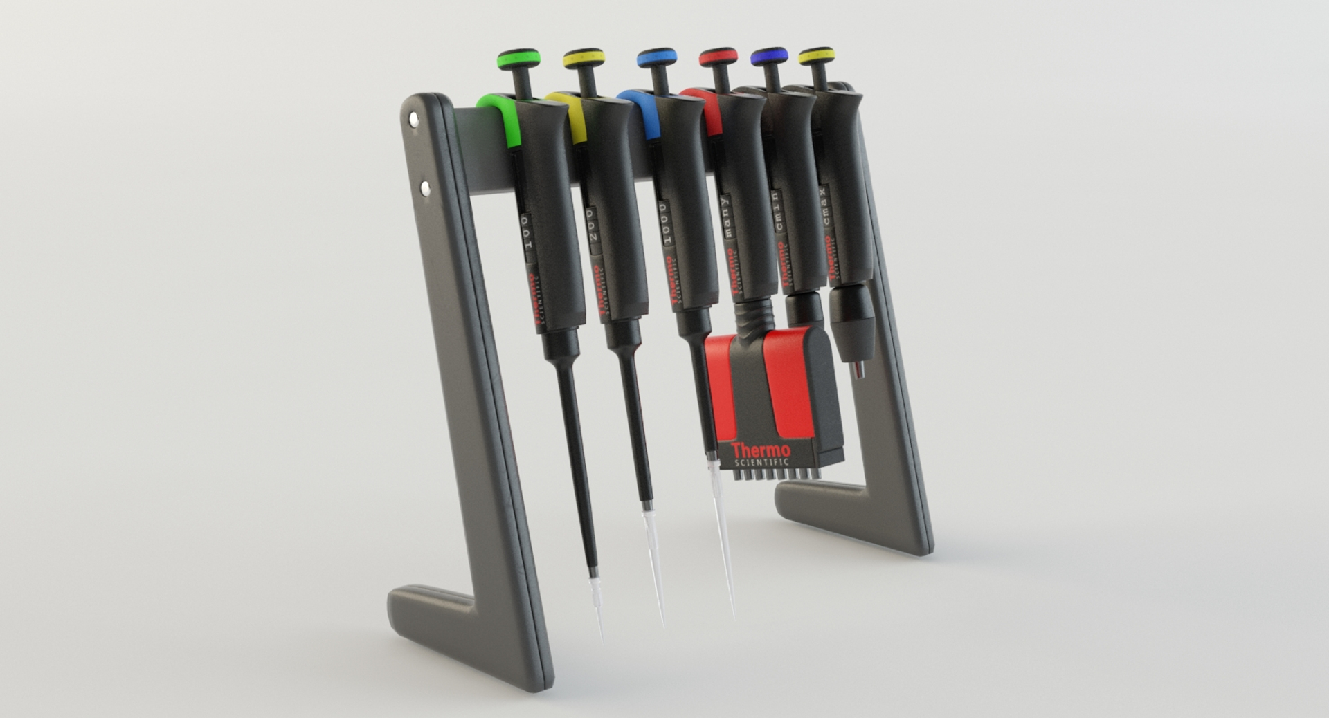 3D Pipettes Thermo - TurboSquid 1391070