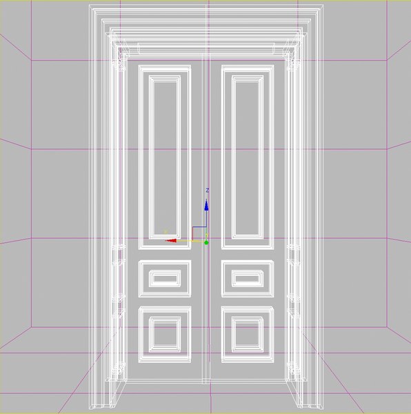 building architecture door 3d model