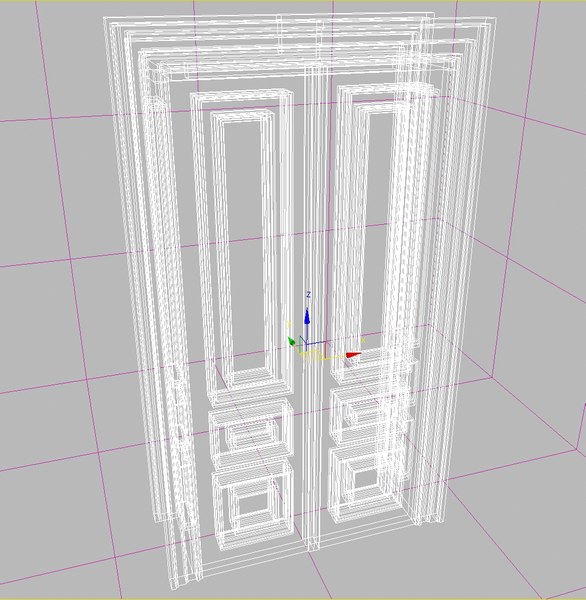 building architecture door 3d model
