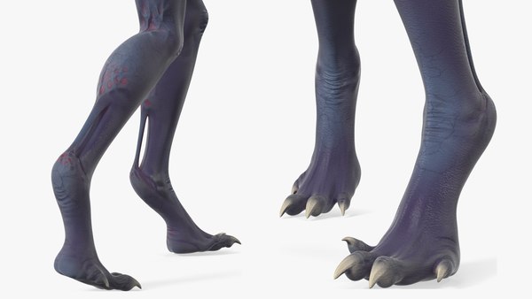 3D scary creature standing pose model - TurboSquid 1702757