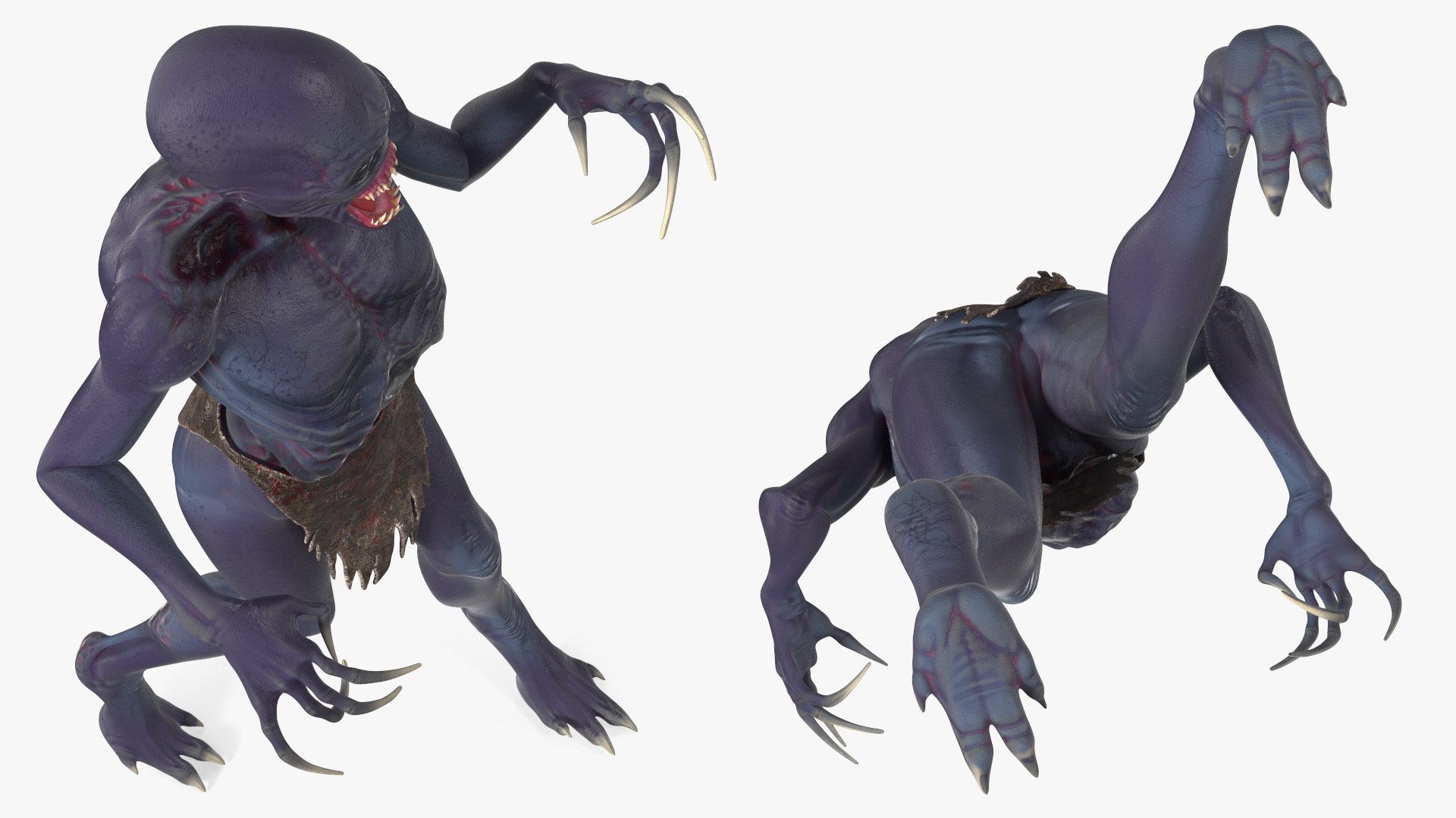 3D Scary Creature Standing Pose Model - TurboSquid 1702757