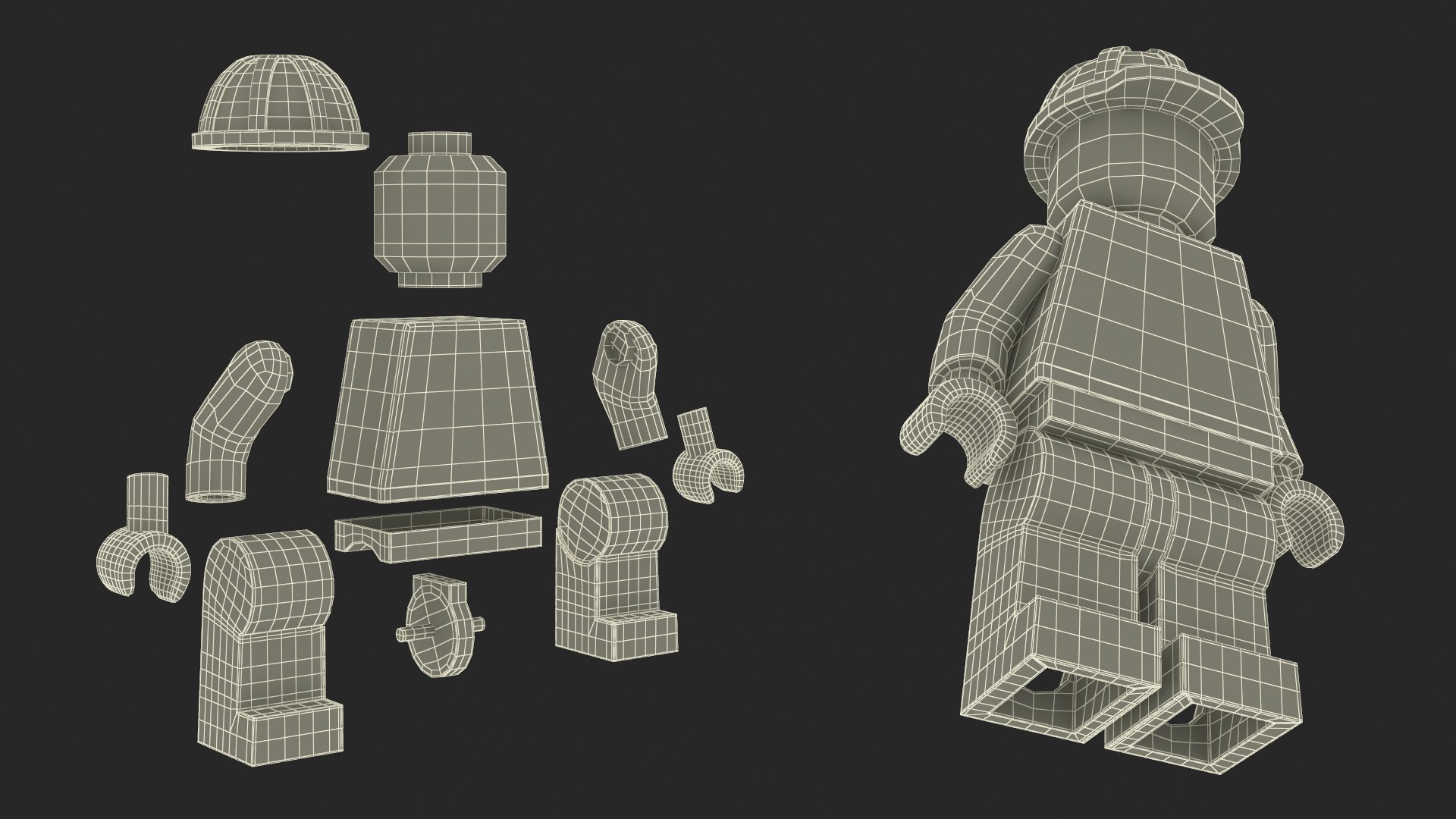 Minifigure LEGO Worker Rigged For Maya 3D - TurboSquid 2295223