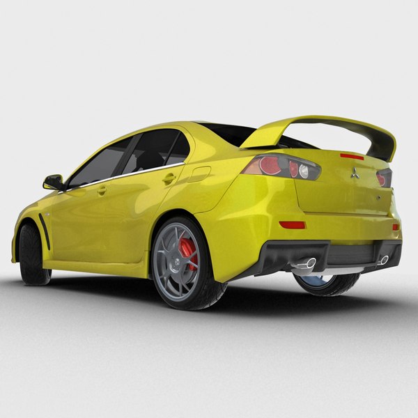 3d mitsubishi lancer x