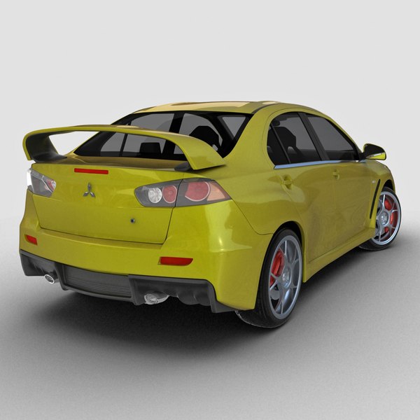3d mitsubishi lancer x