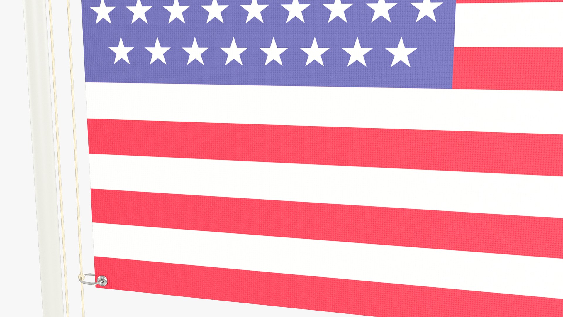 American Flag V6 3D Model - TurboSquid 1878657