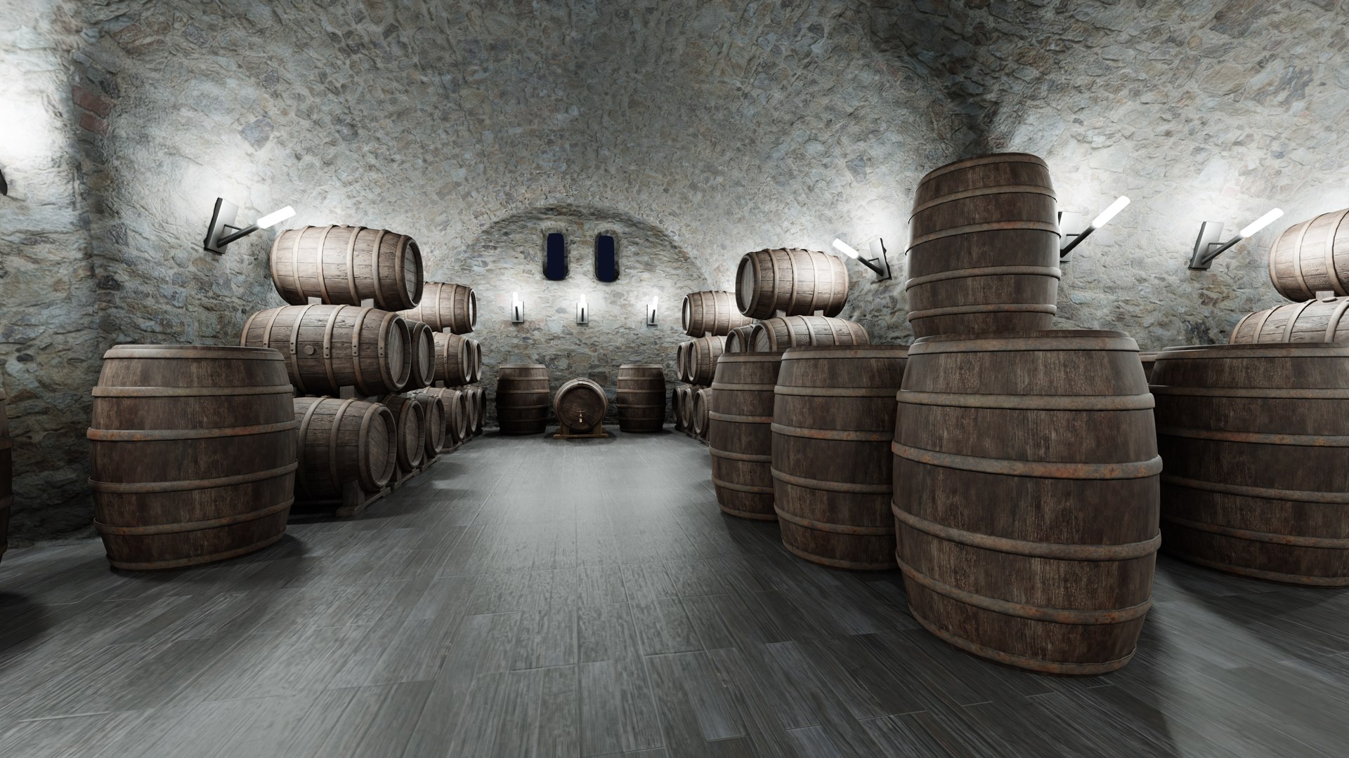 3D model Wine Cellars - TurboSquid 2160109