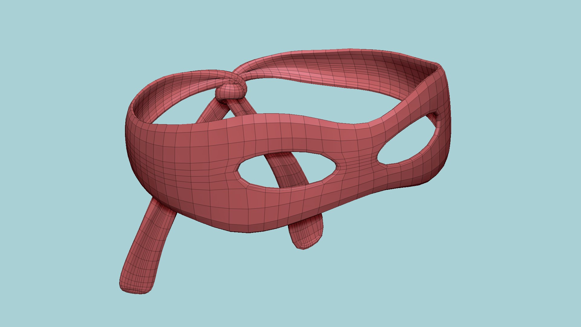 Turtle Ninja Mask 03 Red - Bandana Character Design 3D Model ...