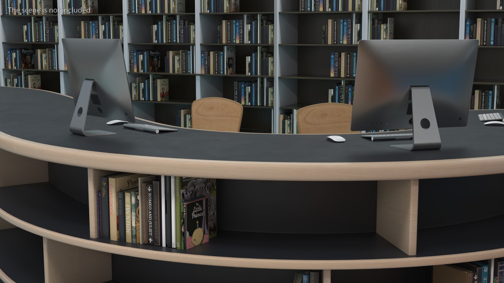 3D Library Table S Shape Model - TurboSquid 2320603