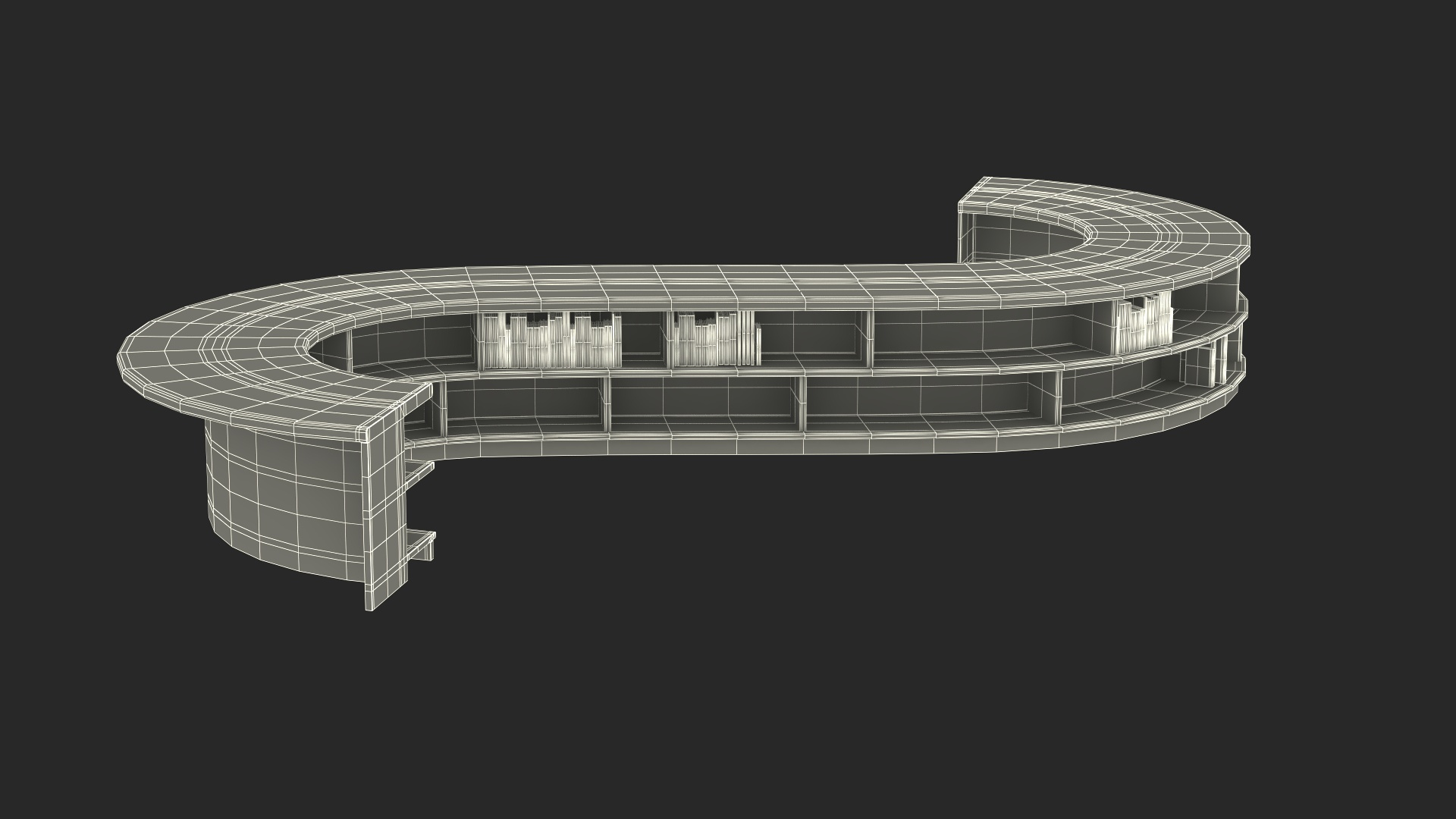 3D Library Table S Shape Model - TurboSquid 2320603