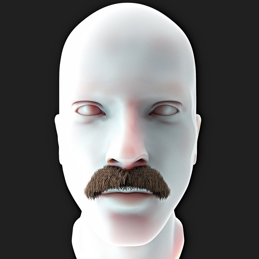 Mustache Model - TurboSquid 1426117