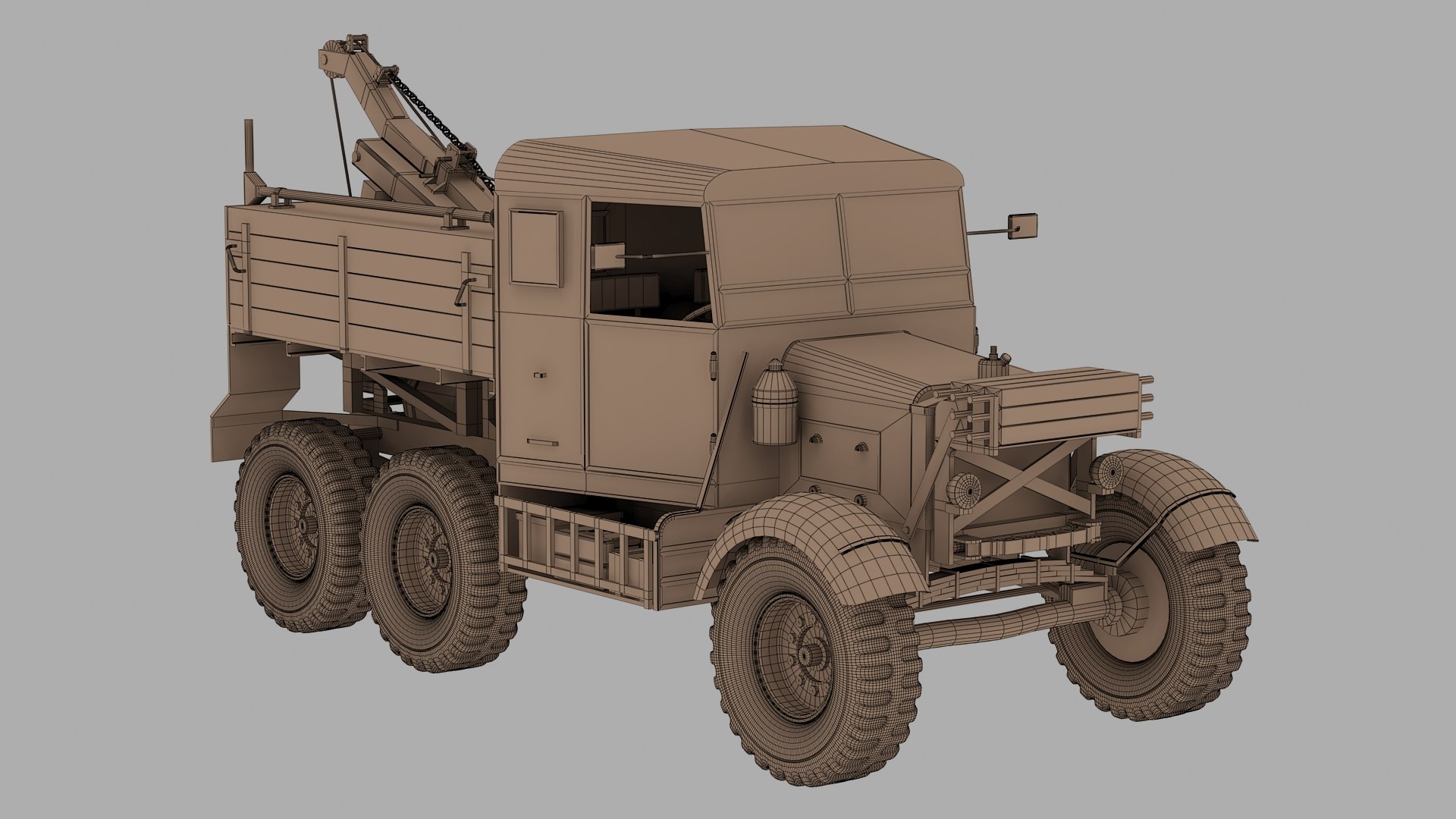 Ww2 Scammell Pioneer Recovery 3D Model - TurboSquid 1523160